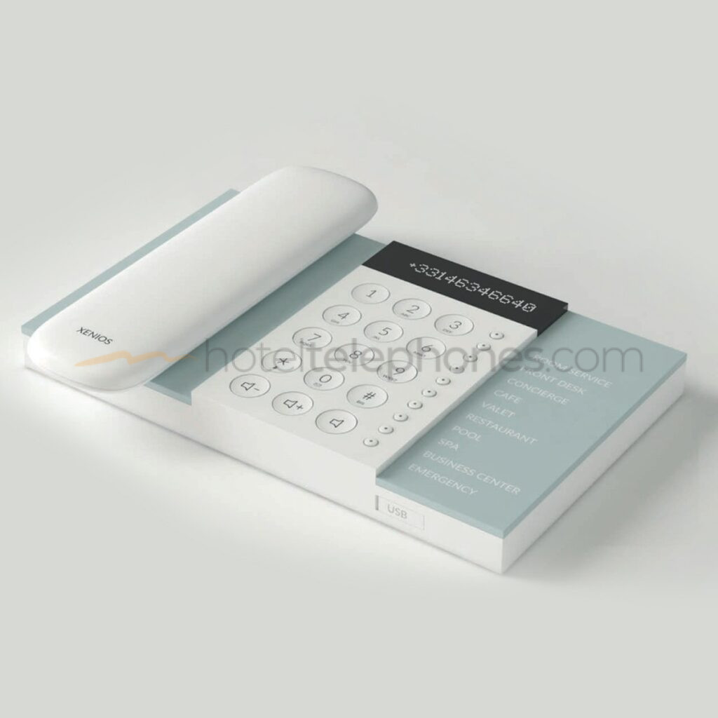 Xenios Concept One Cordless Hotel Phone - hoteltelephones.com