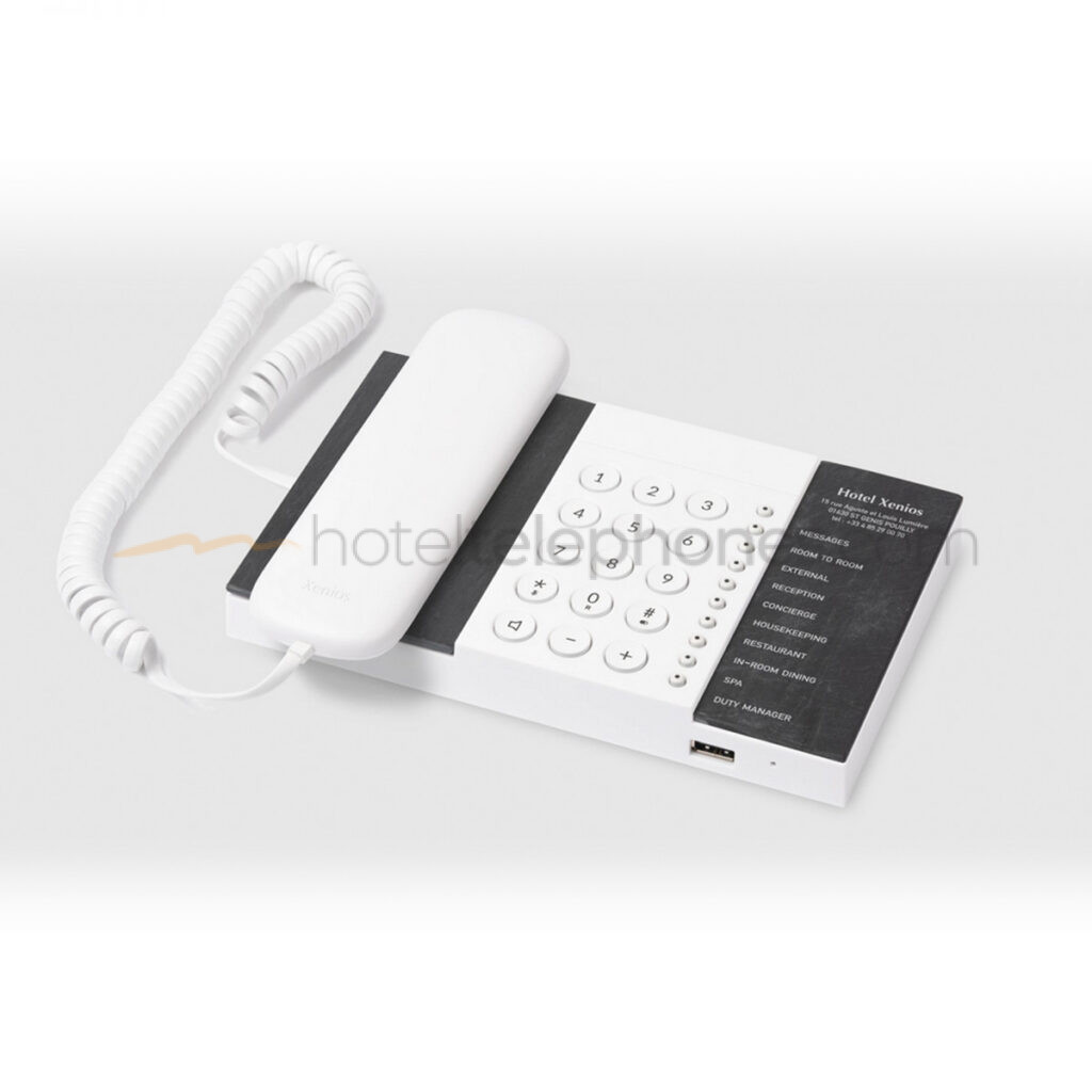 Xenios Concept One Corded Hotel Phone - hoteltelephones.com