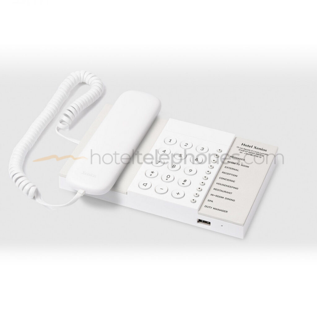 Xenios Concept One Corded Hotel Phone - hoteltelephones.com