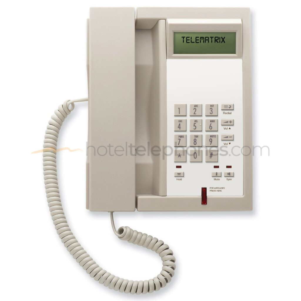 TeleMatrix 3300IP MWD Hotel Phone - hoteltelephones.com