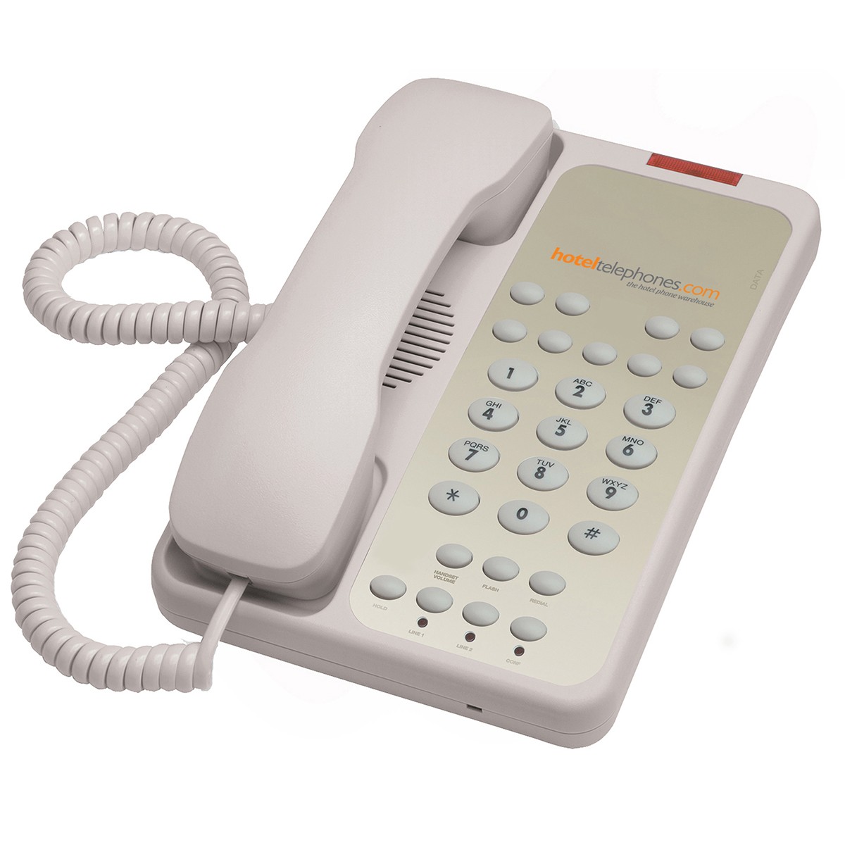 teledex-opal-2011-ash-analog-corded-hotel-phone-cetis - hoteltelephones.com