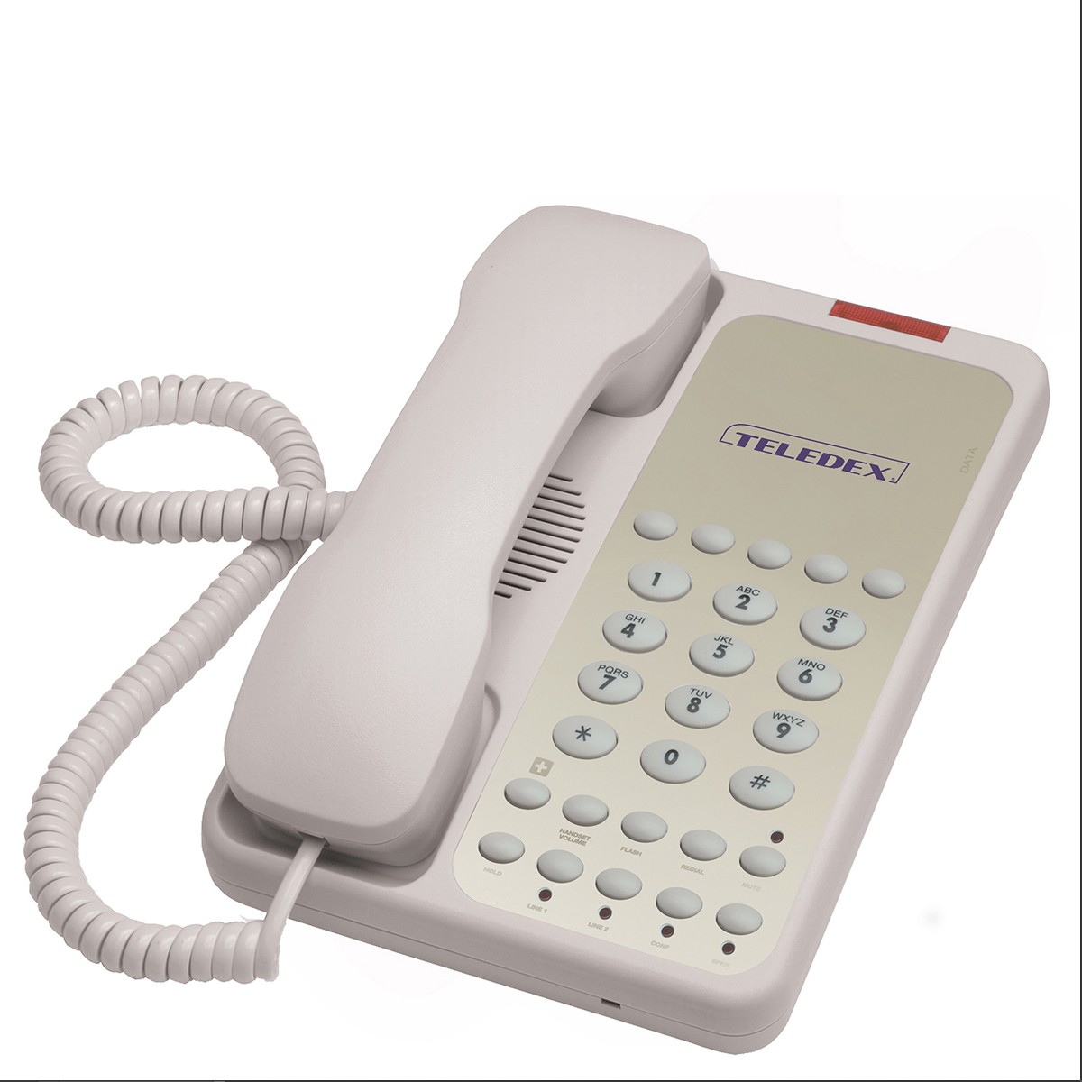 TELEDEX OPAL 2-LINE ANALOGUE HOTEL SPEAKER PHONE Ash 5 button - hoteltelephones.com
