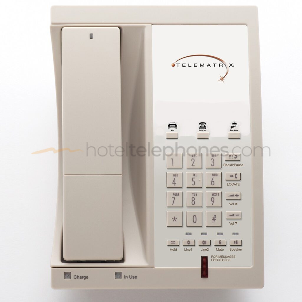 TELEMATRIX 9602IP SIP 2-LINE CORDLESS SPEAKER PHONE Ash 3 button ...