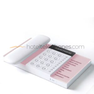 Zenios white and Rose Pink - hoteltelephones.com