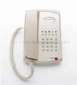 Telematrix 3100MW5 Single Line 5 Button White - hoteltelephones.com